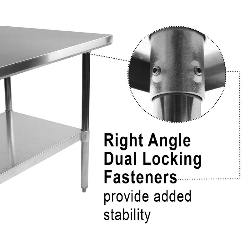Stainless Steel Lab Table with Adjustable Shelf