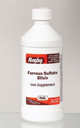 Ferrous Sulfate Elixir Iron Supplement