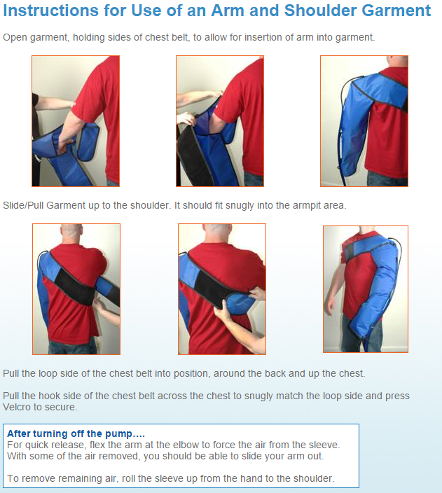 8 Chamber Bio Comfort Arm and Shoulder Garments