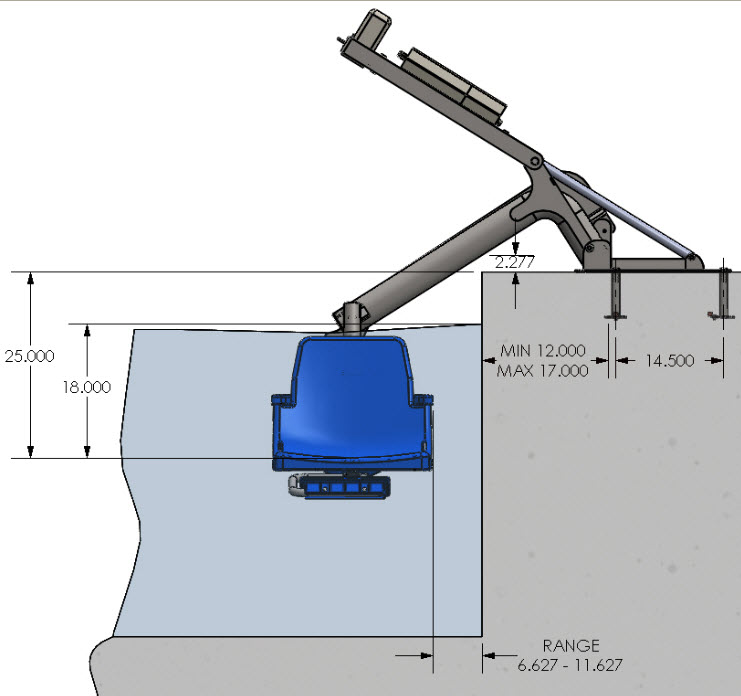 Global Commercial Series Pool Lift - FREE Shipping