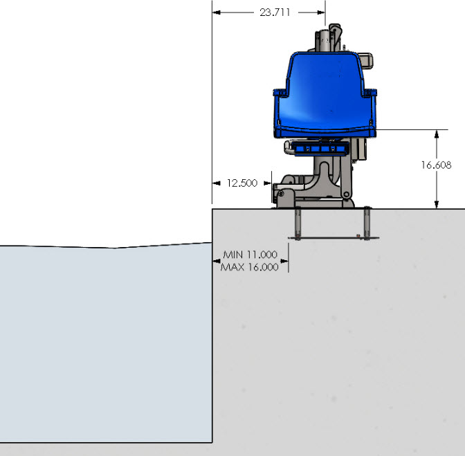 Global Commercial Series Pool Lift - FREE Shipping
